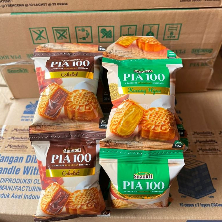HIJAU SNACKIT PIA 100 CHOCOLATE AND MUNG BEANS (1 PACK CONTAINS 10 PCS ...