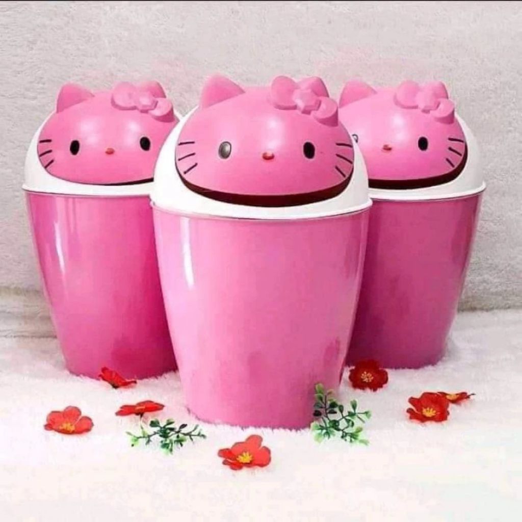 HELLO KITTY CHARACTER TRASH CAN 10 LITER 40X26CM | Shopee Singapore