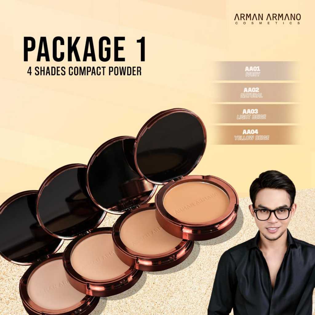 PACKAGE 1 - ALL SHADES COMPACT POWDER FOUNDATION (4 PCS) | Shopee Singapore