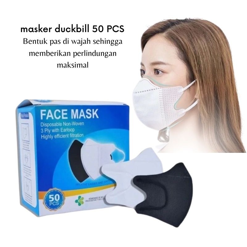 3-PLY Duckbill EARLOOP Mask 3-PLY Duckbill 3-PLY/ Duckbill Mask ...