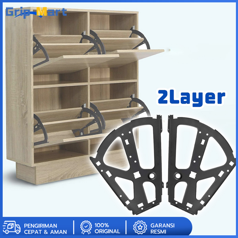 2Pcs/Set Steel Shoe Rack Bracket 3/2/1 Layer - Hidden Shoe Rack Making ...