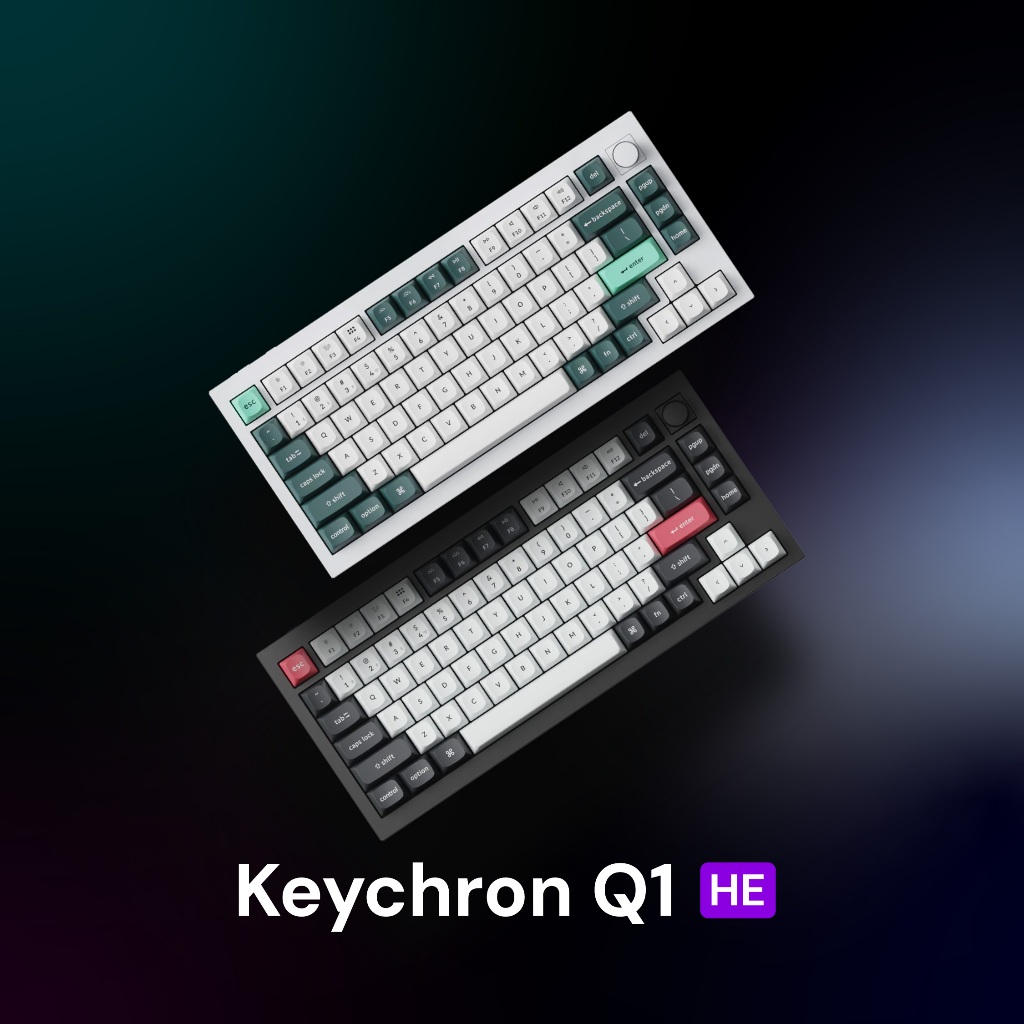 Keychron Q1 HE QMK Wireless Magnetic Keyboard Fully Assembled Knob ...