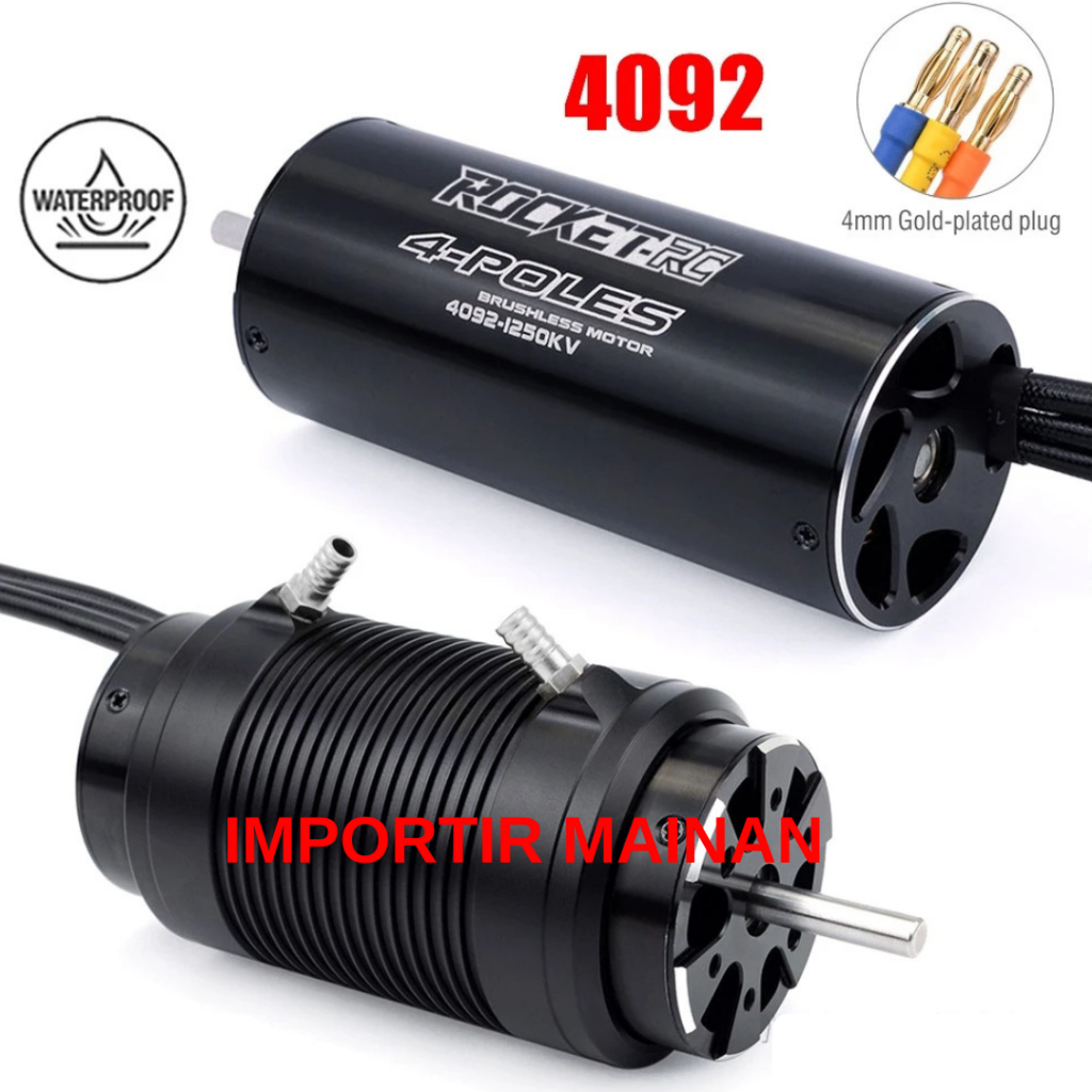 Rocket rc motor brushless special rc boat waterproof 4092 1250kv 1520kv ...