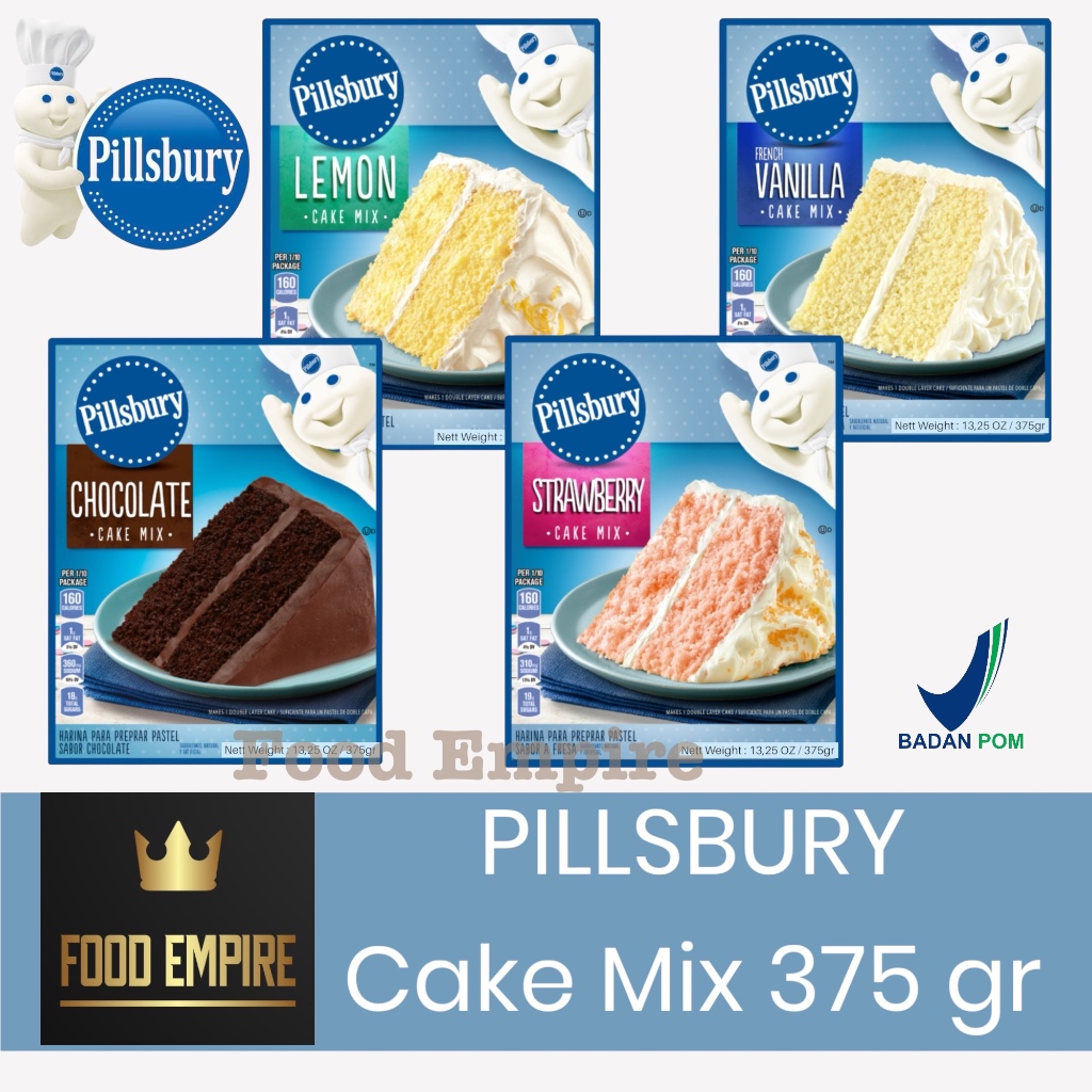 PILLSBURY Cake Mix 375 gr | Cake Premix Flour | Instant Premix | USA ...