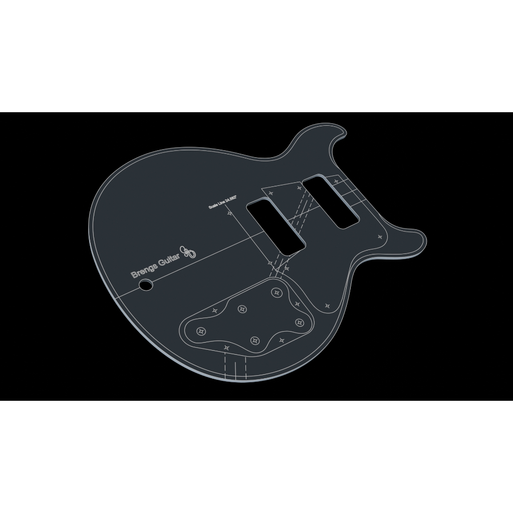 LP Double Cut P90 Body, Neck, Headstock, Fretboard, Neck Pocket, Cavity ...