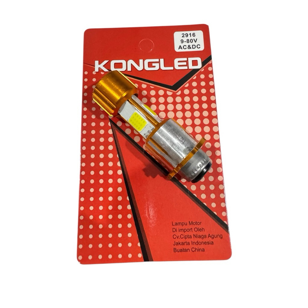 CAHAYA MATA H6 LED HEADLIGHT BULB 3 SIDES 3 EYES BRIGHT WHITE LIGHT ...