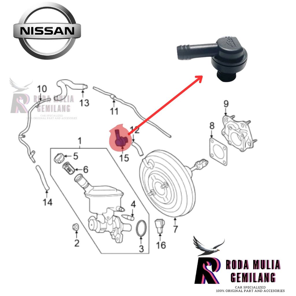 Valve Valep Vacum Brake Boster Brake Vacuum Booster Drum Check Valve ...