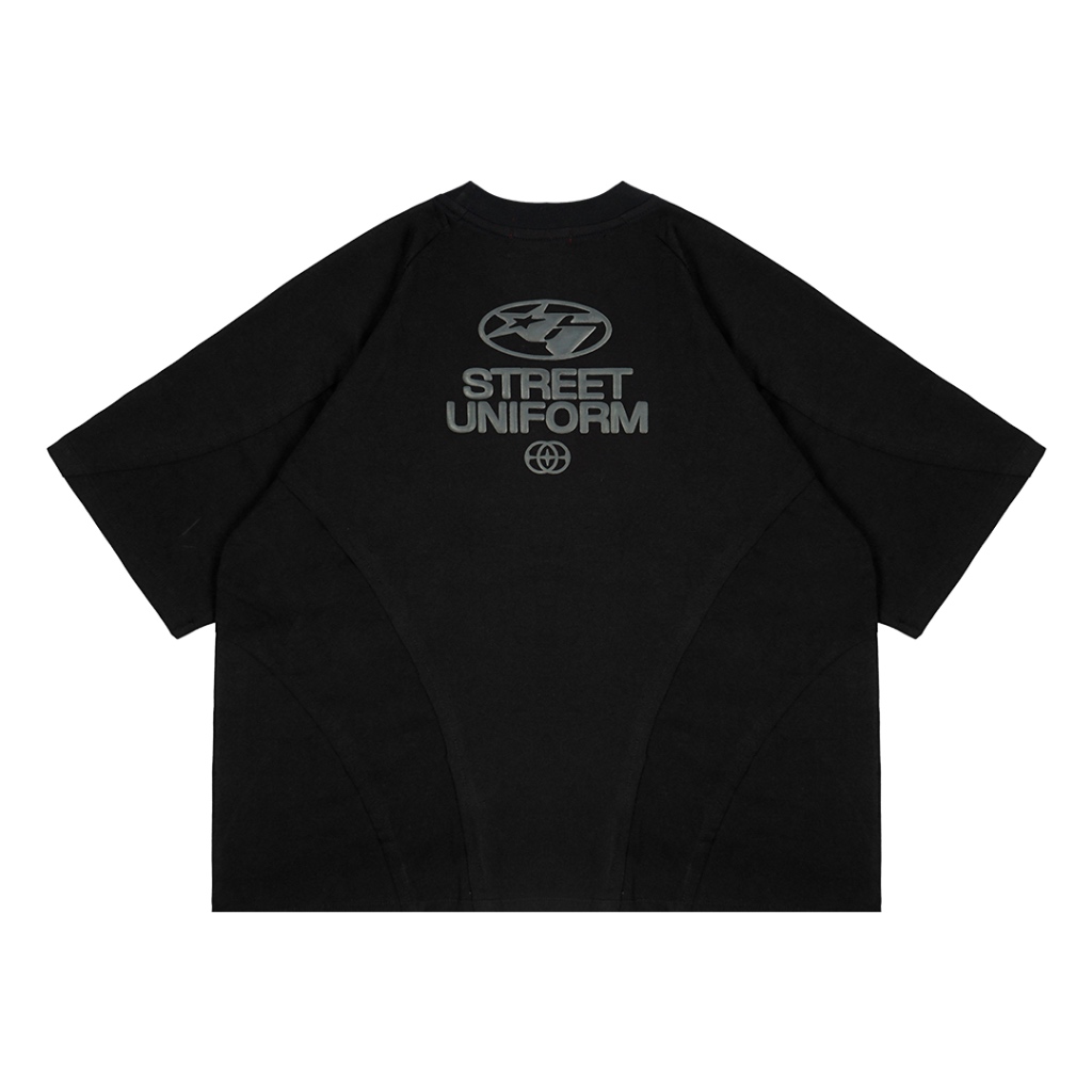 GRDT - Street Uniform T-shirt Boxy Black Heavyweight 100% Cotton 16s ...