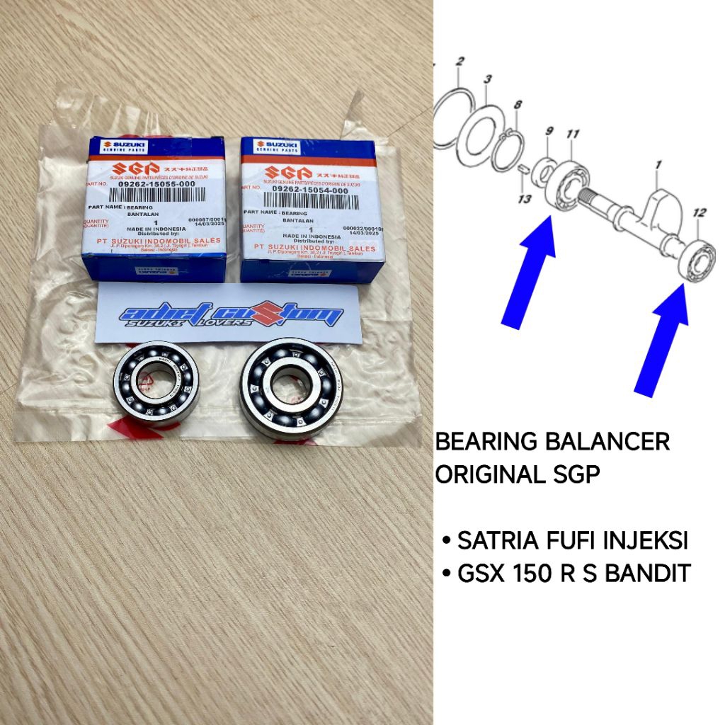 Bearing Bearing Balancer Crank Shaft Satria Fu Fi GSX 150 RS Bandit ...