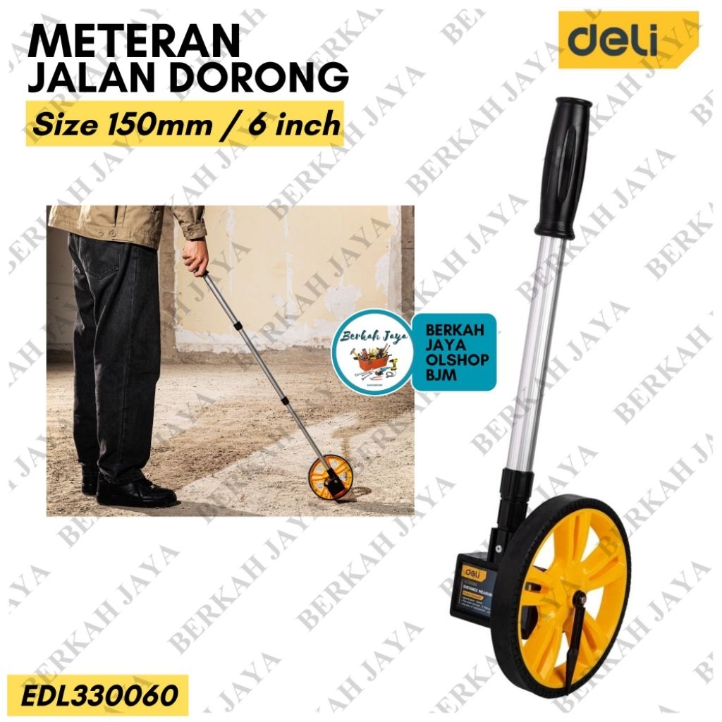 Deli EDL PUSH ROAD METER330060 Measuring Wheel / Accurate 1 Wheel Road ...