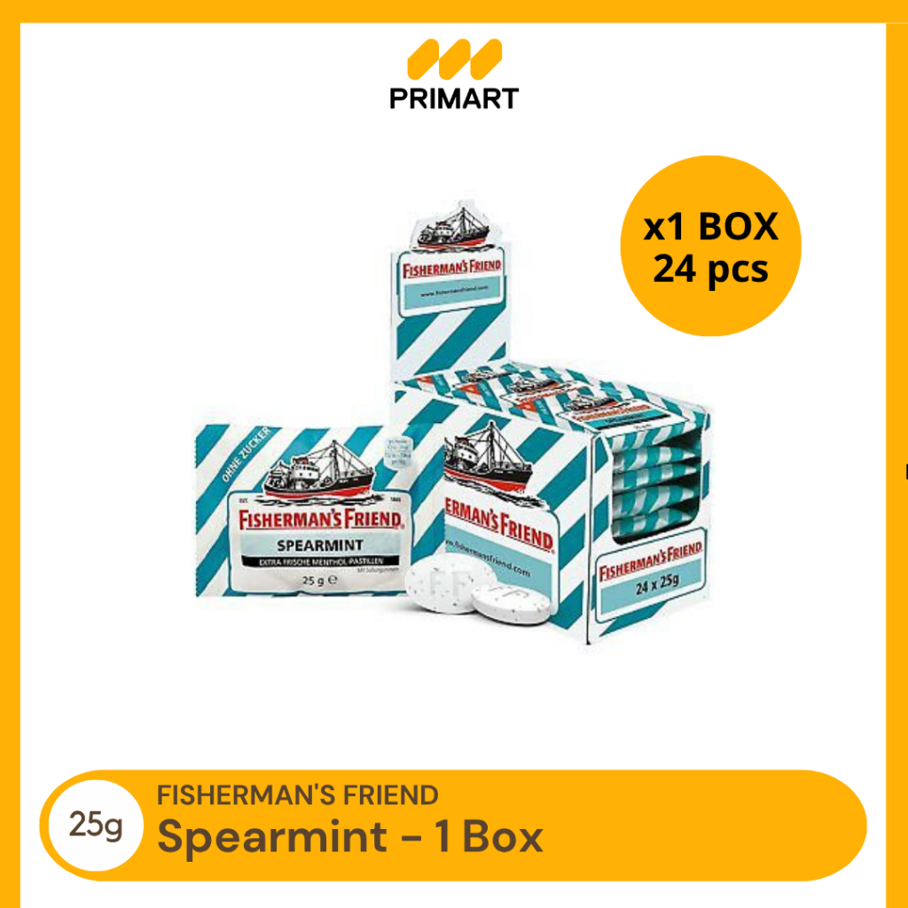 Fisherman's Friend Spearmint Mint Candy 25 gr - BOX | Shopee Singapore