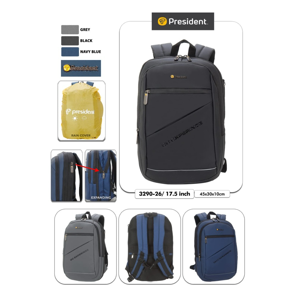 PRESIDENT - PRESIDENT BACKPACK 3290 -26 - PRESIDENT EXPANDING BACKPACK ...