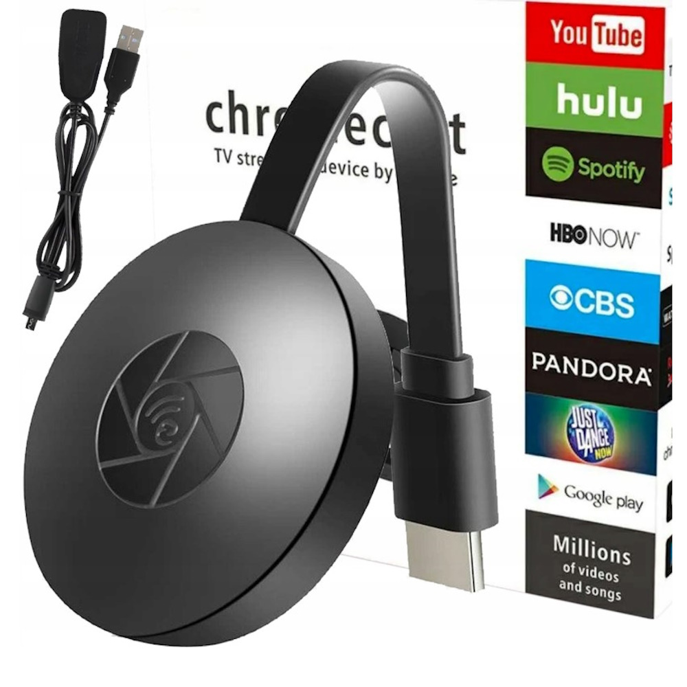 Chromecast TV Streaming Device with Google / Dongle Wifi Hdmi Smart TV ...
