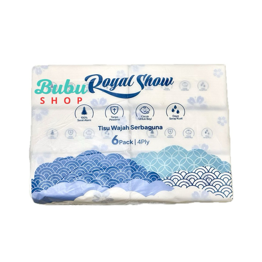 Super SOFT Tissue ROYAL SHOW 400 strands 4ply SUPER SOFT (1 pack x 6 ...