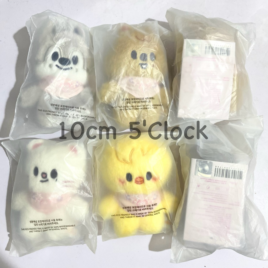 SKZOO 10cm Plush 5clock | Stray Kids Micro Keyring | Official Merch SKZ ...