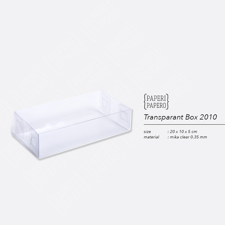 Transparent Box (20 x 10 x 5 cm) - Transparent Mica Box / Snack ...