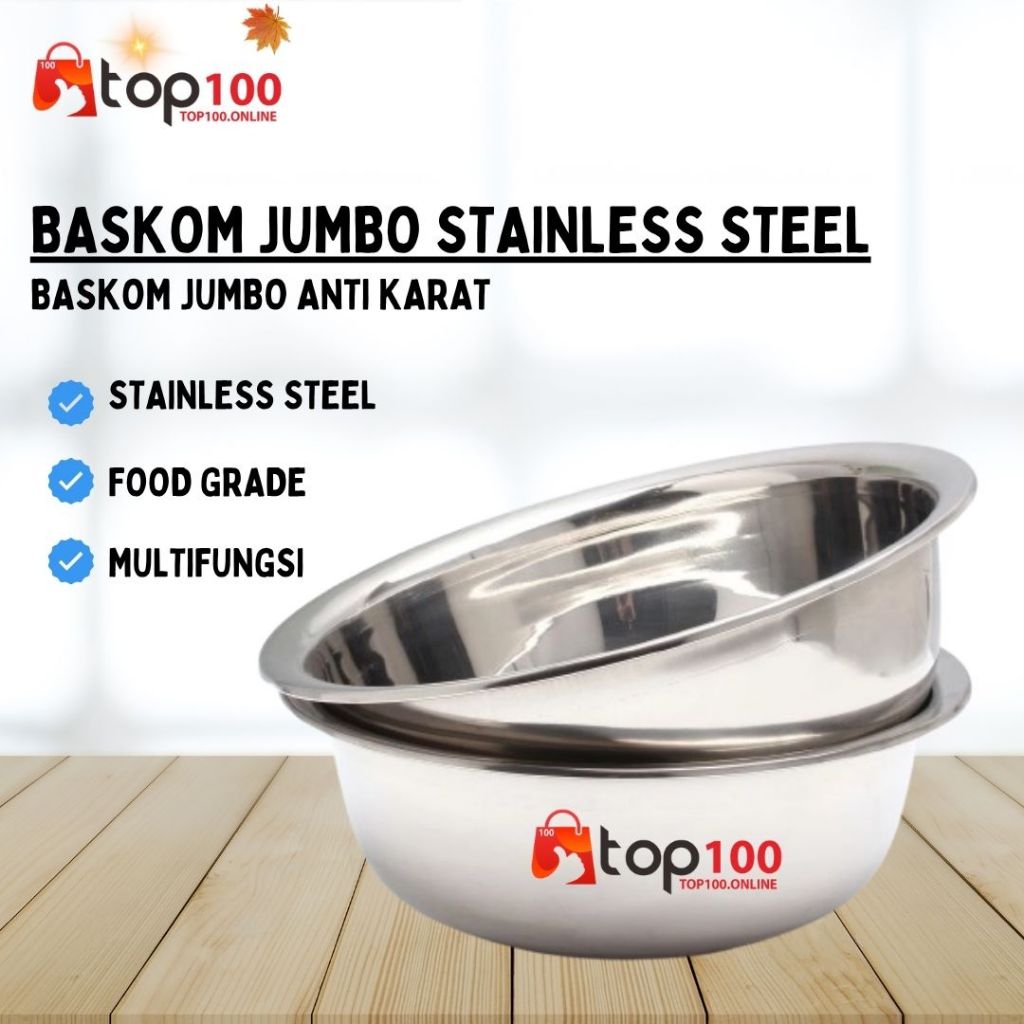 Top100 - Jumbo Stainless Steel Food Grade Basin Fruit and Vegetable ...
