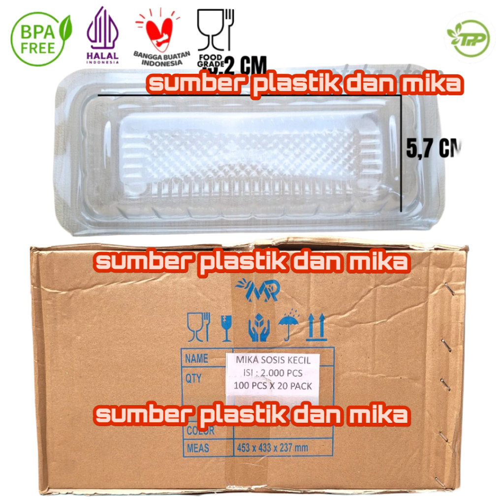 [ 1 Carton of 2000pcs/dus ] Mika Small Sausage Mika Mini Hotdog Sausage ...