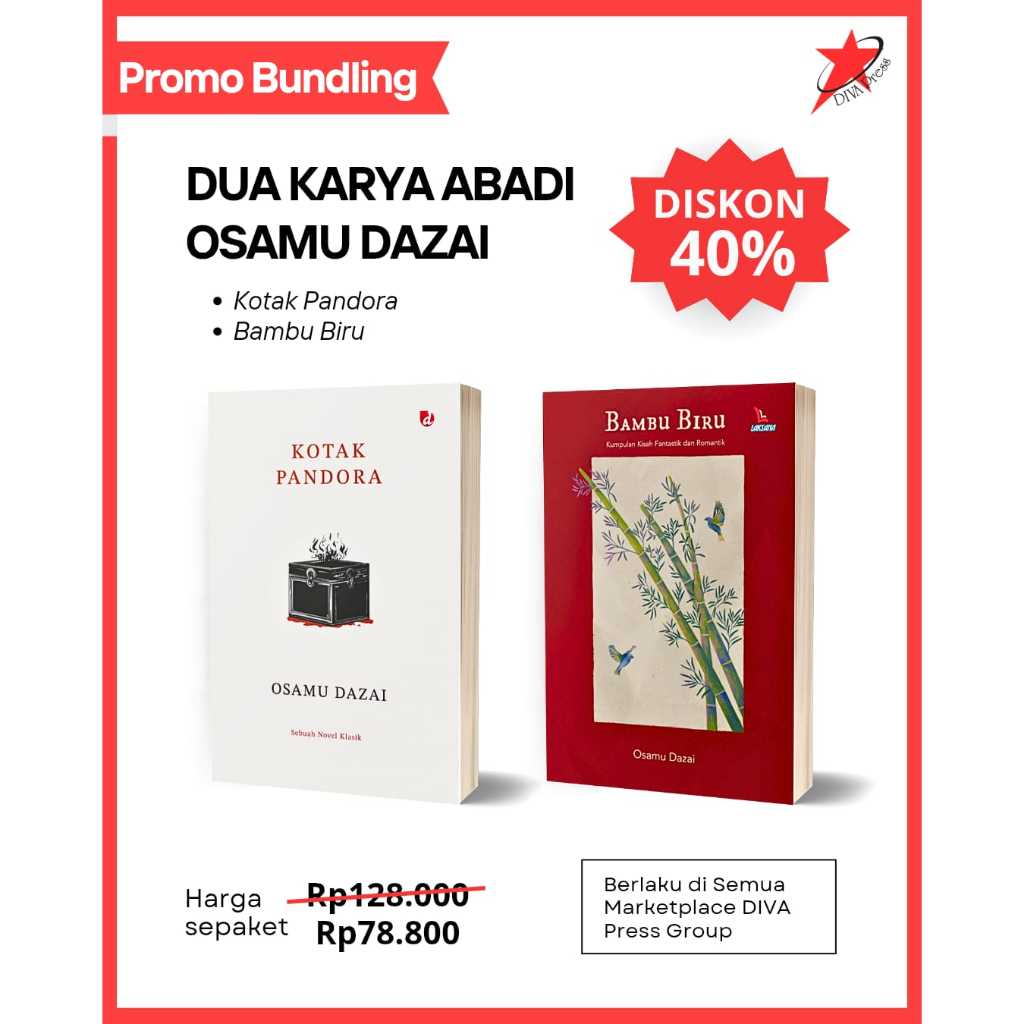 DIVA Press Osamu Dazai Classic Novel Package (Pandora & Bamboo Box biru ...