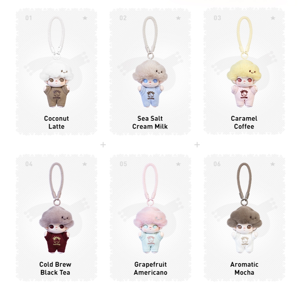 POPMART POP MART DIMOO Crush on Coffee Series Soft-faced Plush Blindbox ...