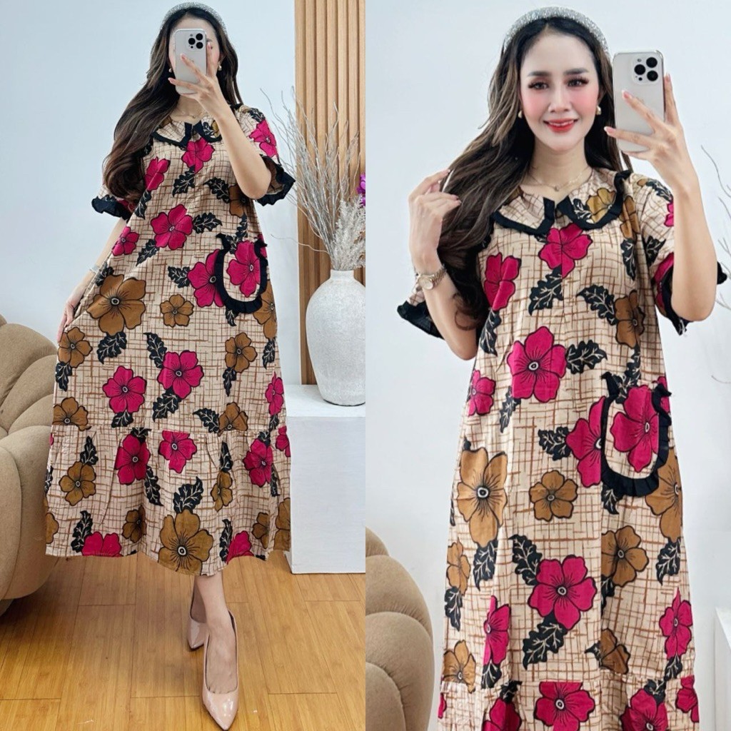 Homedress Daster super jumbo all size Fuji Long latest contemporary ...