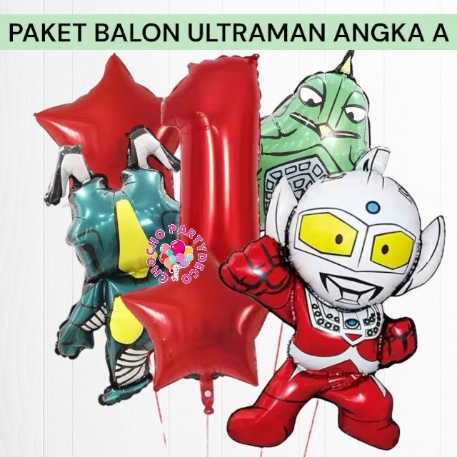 ULTRAMAN Number A Balloon Package / Ultraman Birthday Decoration ...
