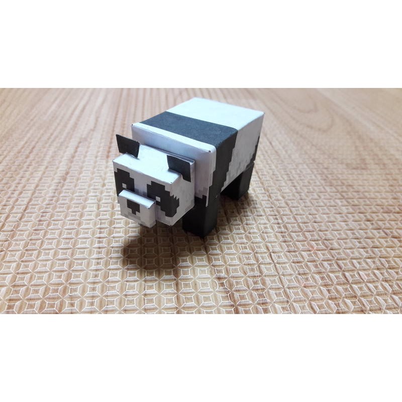 Panda Animal Minecraft Papercraft (finished form as in photo and sheet ...