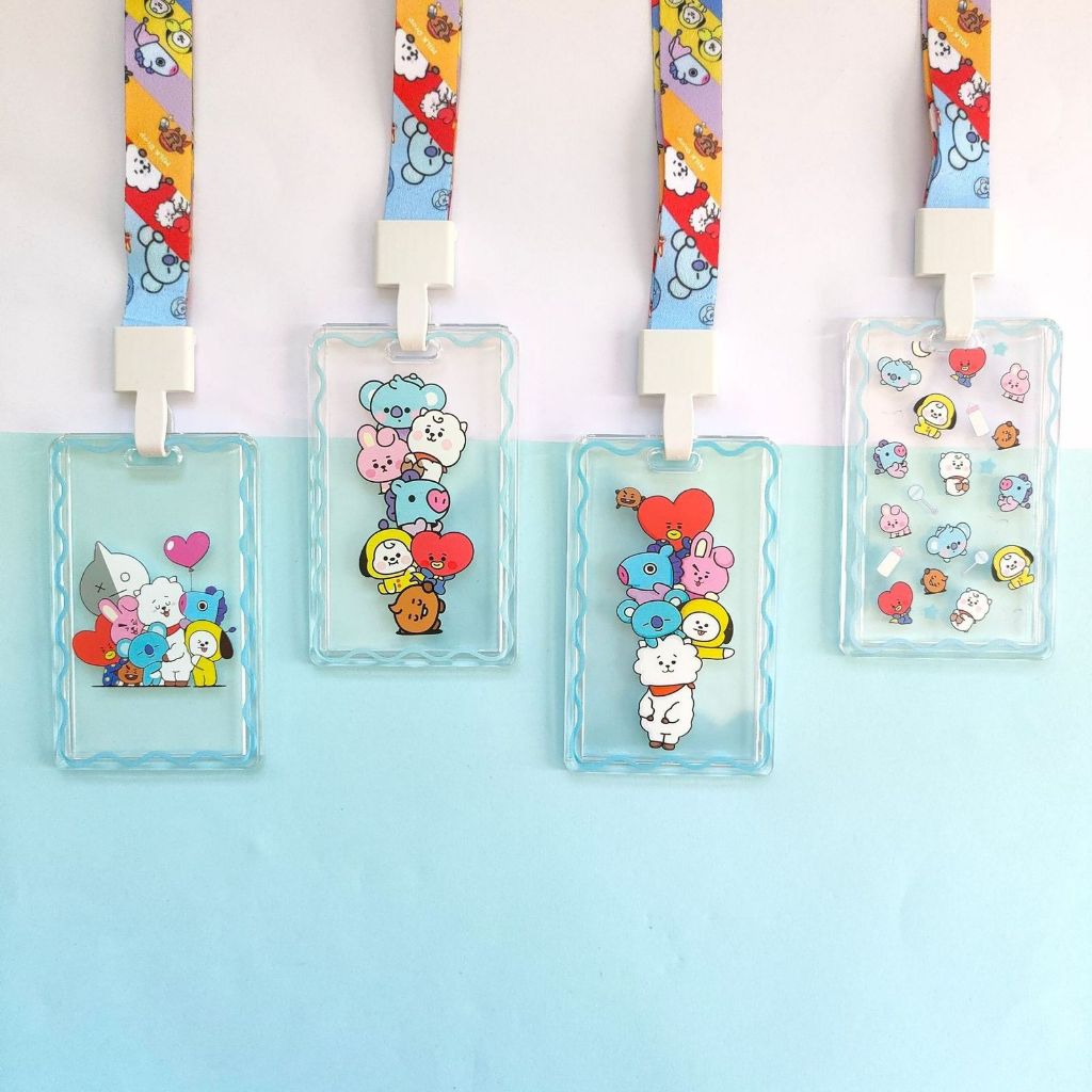 Bt21 Character Name tag/card holder/lanyard/photocard | Shopee Singapore