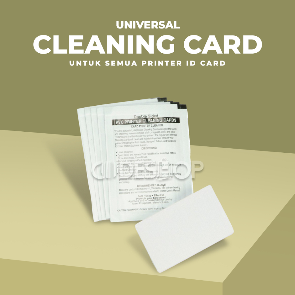 Cleaning Card Printer ID Card Printer Universal All Brands Card ...