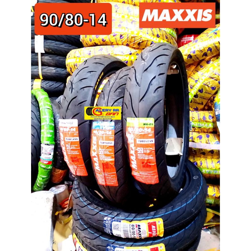 Maxxis green tubeless automatic tire Victra Diamond 90/80-14 Maxxis ...