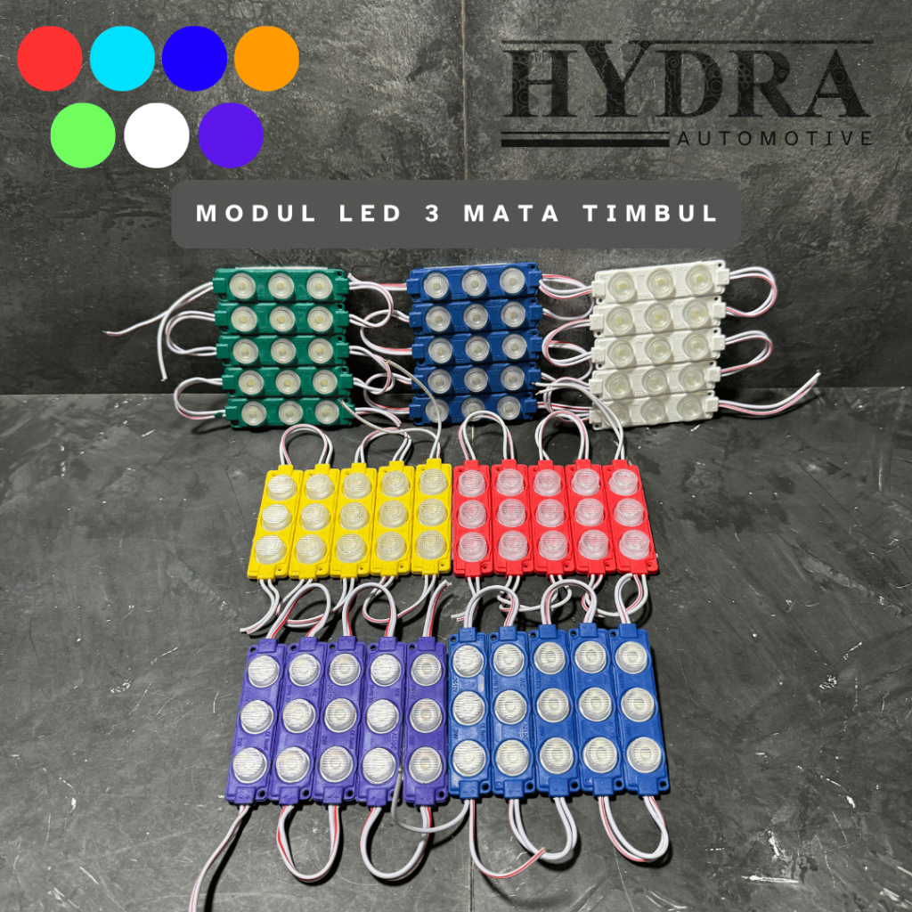 MATA Led LIGHT MODULE 3 EYE SMD DC 12 VOLT AND 24 VOLT 3 WATT UNIVERSAL ...