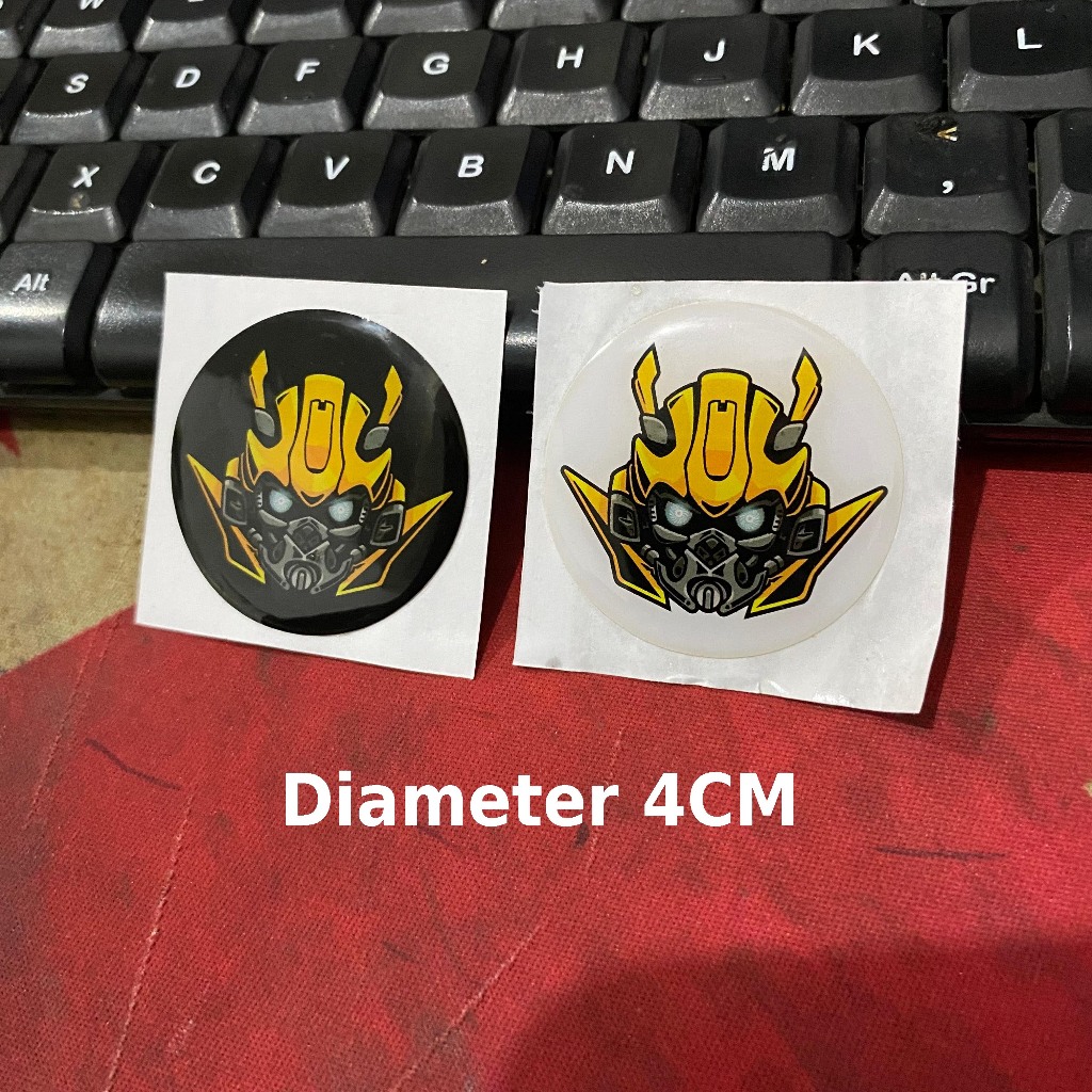 Bumble Bee Bumblebee Resin Embossed Sticker Logo Small 3D Flexible ...