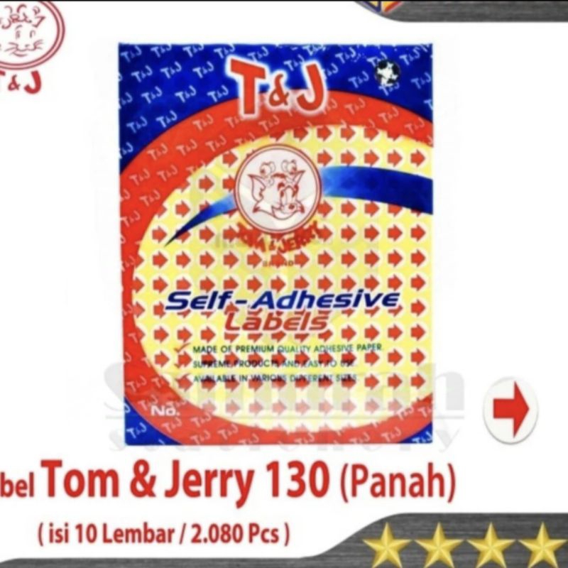 Tom&jerry Arrow Label no130 (1pack/5 sheets) | Shopee Singapore