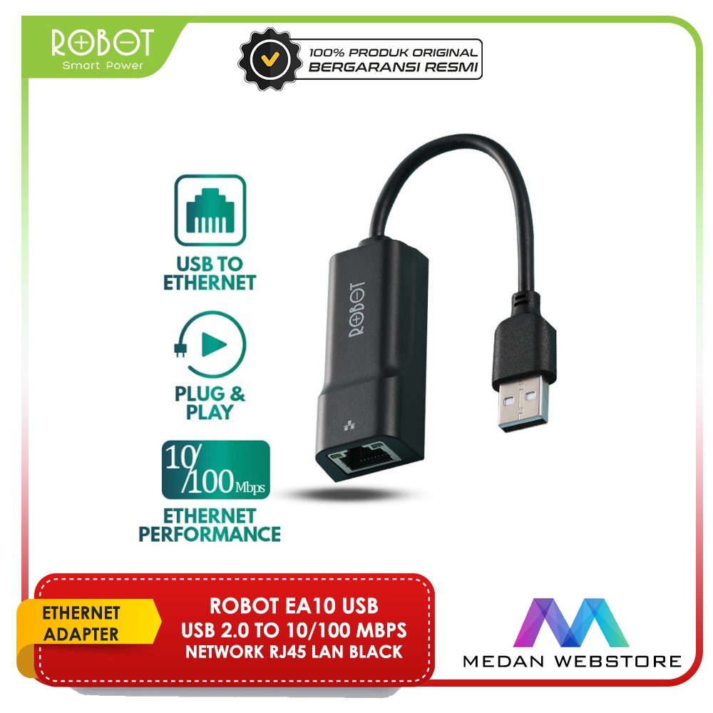 Robot EA10 EA10C Converter USB to Lan, Type C to Lan, Lan to USB ...