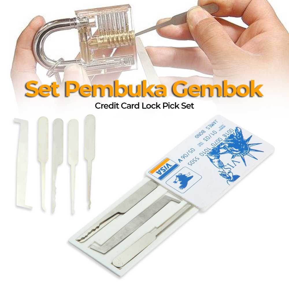 Credit Card Lock Pick Lock Lock Set | Shopee Singapore