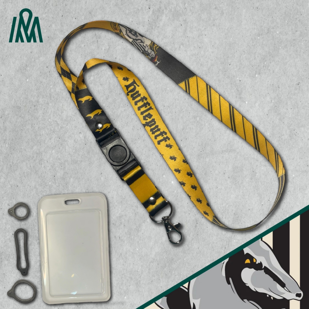 Lanyard HUFFLEPUFF Harry Potter Merchandise ID Card Strap () | Shopee ...