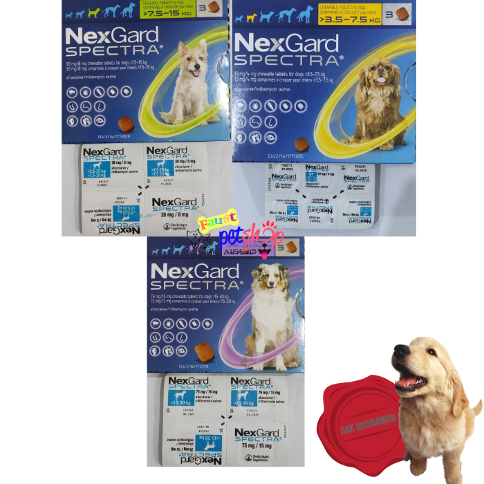 Nexgard Spectra Tablets Dog Flea Medicine Dog Medicine Flea & Tick ...