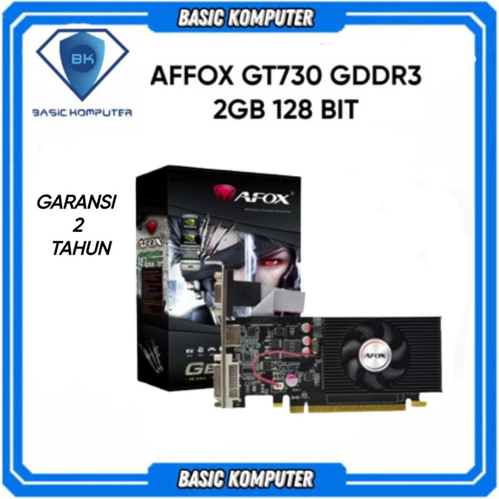 Vga AFOX GT730 GDDR3 2GB 128 BIT GT 730 2 YEAR WARRANTY | Shopee Singapore