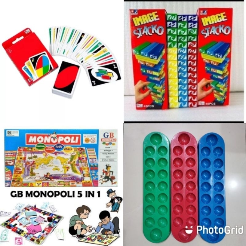 MERAH Package of games rame rame family friends Latest red card - Image ...