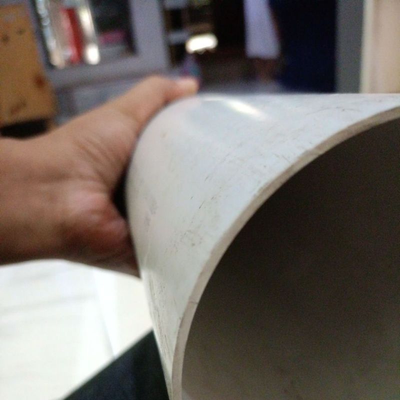 PUTIH 4 Inch PVC Water Paralon Pipe Type D White 1 Meter Maspion ...