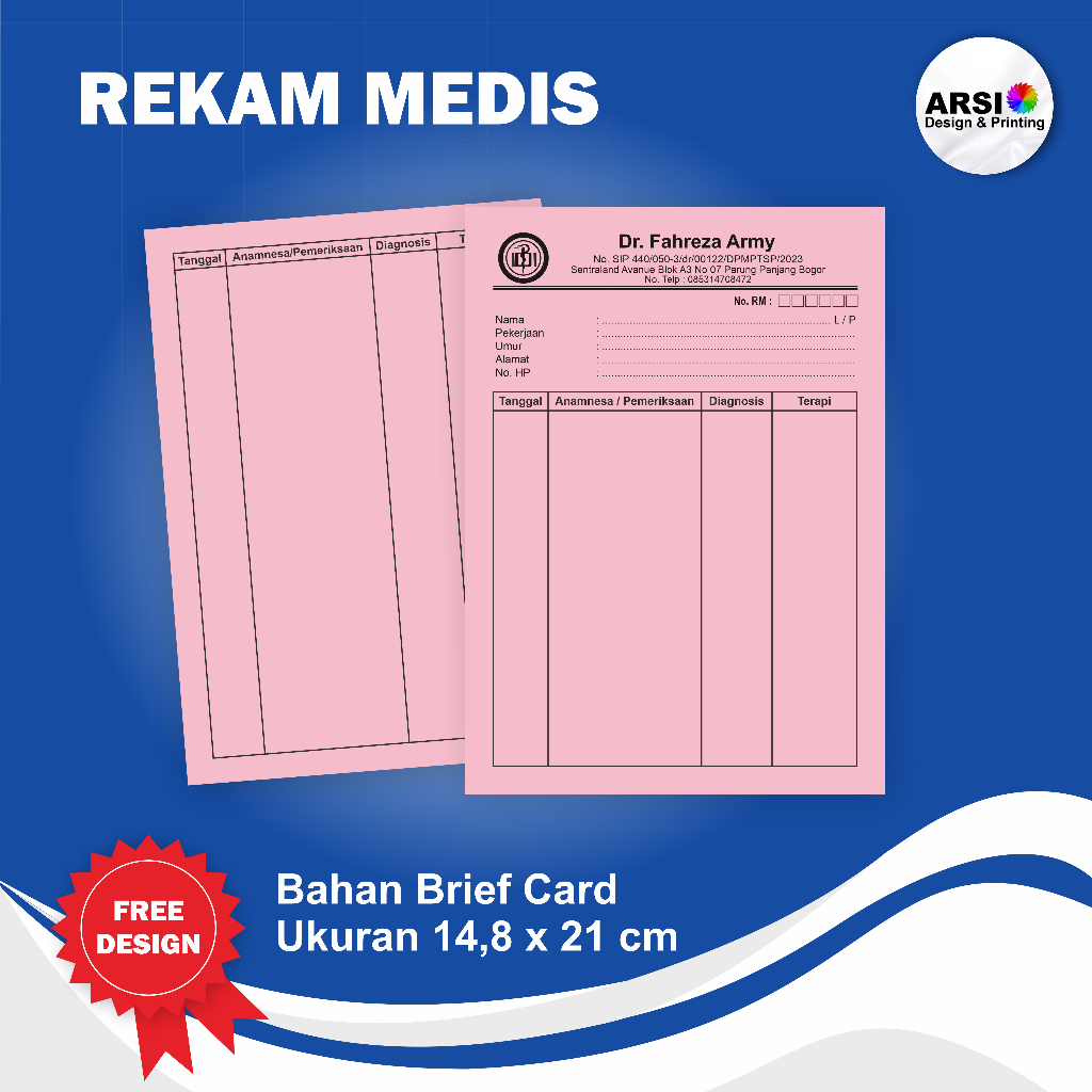 Medical Record Card / Medical Record Card / Contribution Card ...