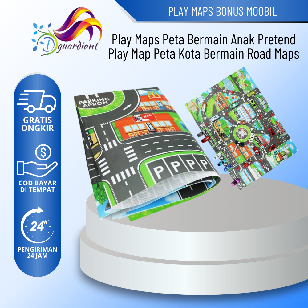 Play Maps Children's Play Maps Pretend Play Maps City Maps Children's ...
