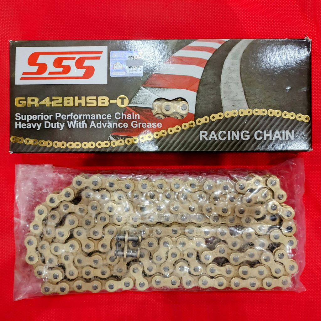 SSS CHAIN 428 x 110, 120, 130, 140 TYPES HSBT GOLD, HSB GOLD, SB GOLD ...