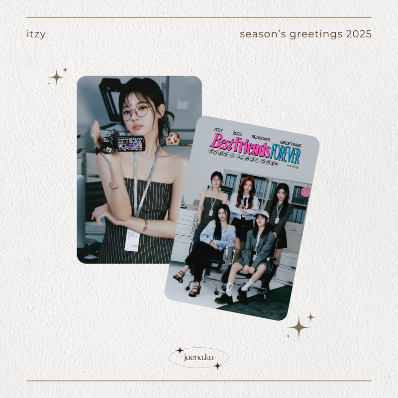 [ITZY] Photocard SEASON'S GREETINGS ITZY YEJI LIA RYUJIN CHAERYEONG YUNA | Shopee Singapore