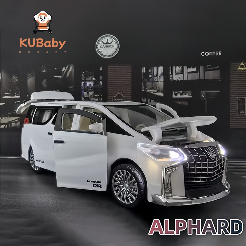 KUBOY Diecast Toyota Alphard Car 1:18 Scale Miniature Toy Car Display ...