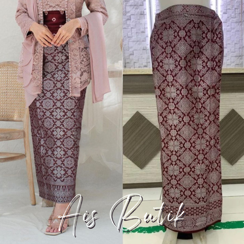 (ADA JUMBO) MODERN SONGKET KEBAYA BOTTOM BATIK SKIRT BY AISBUTIK/LATEST ...
