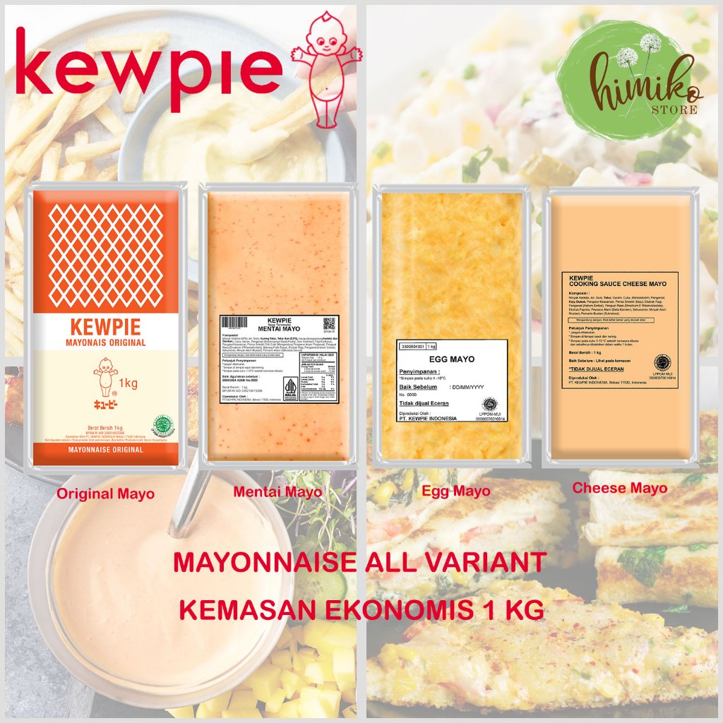 Kewpie Mayonnaise All Variants Original Flavor Cheese Egg Mentai Mayo 1 ...