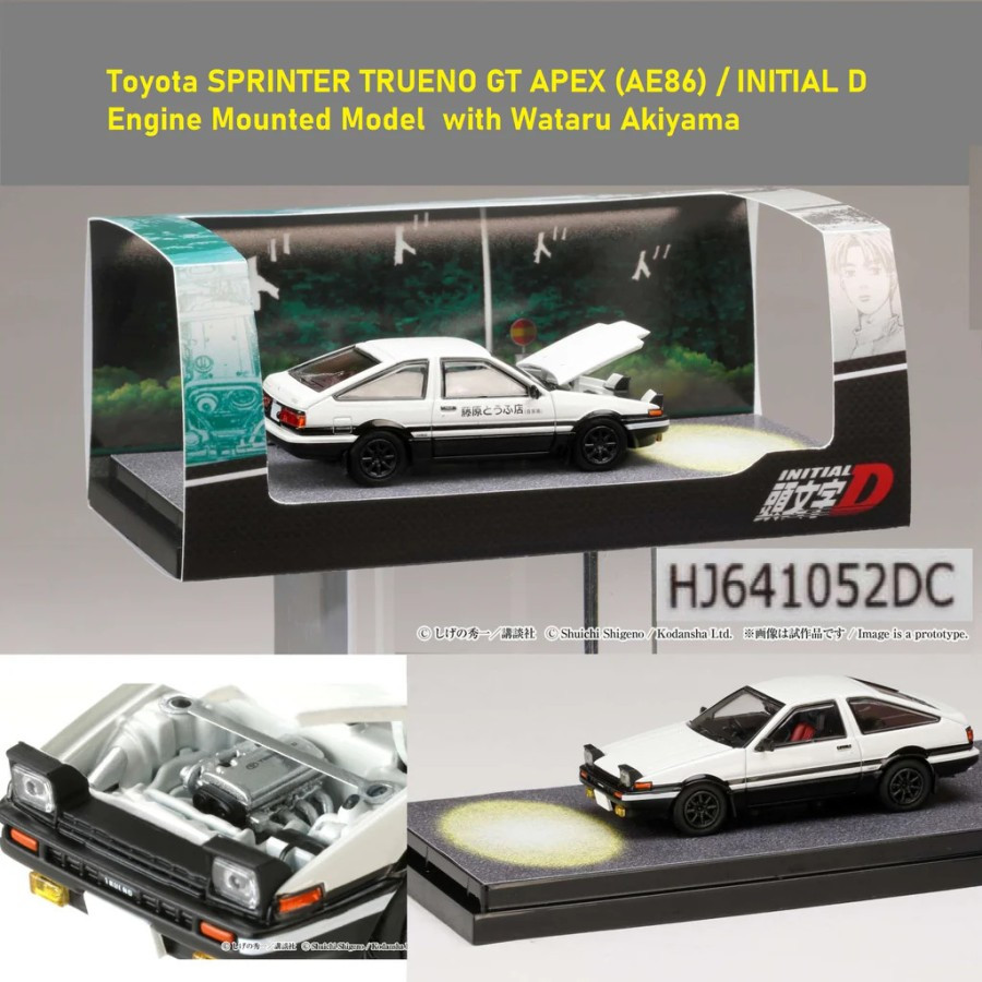 Hobby JAPAN INITIAL D TOYOTA SPRINTER TRUENO AE86 WITH WATARU AKAYAMA ...