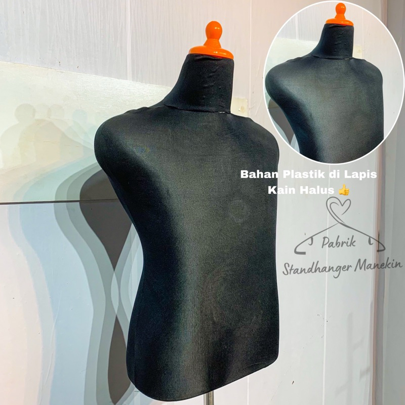 HITAM Cloth Coated Plastic Male Mannequin | Dress Maker Fabric | Iron ...