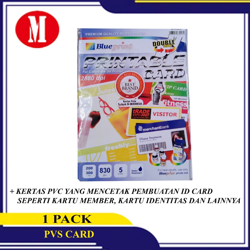 Double Printable Id Card Paper Blueprint | Shopee Singapore
